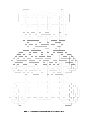aMAZing Teddy Bear Mazes Puzzle Book – Volume 1 – Color Me Peaceful