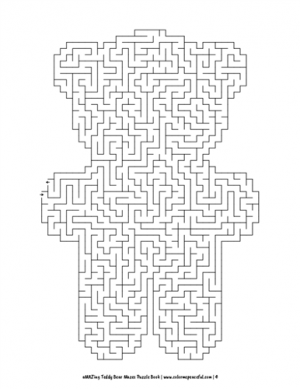 aMAZing Teddy Bear Mazes Puzzle Book – Volume 1 – Color Me Peaceful