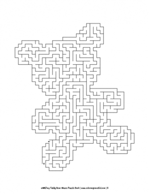 aMAZing Teddy Bear Mazes Puzzle Book – Volume 1 – Color Me Peaceful